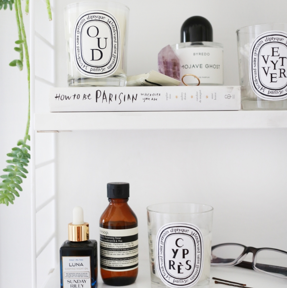 Diptyque Menthe Verte Empty Full Size Candle Jar - Gem